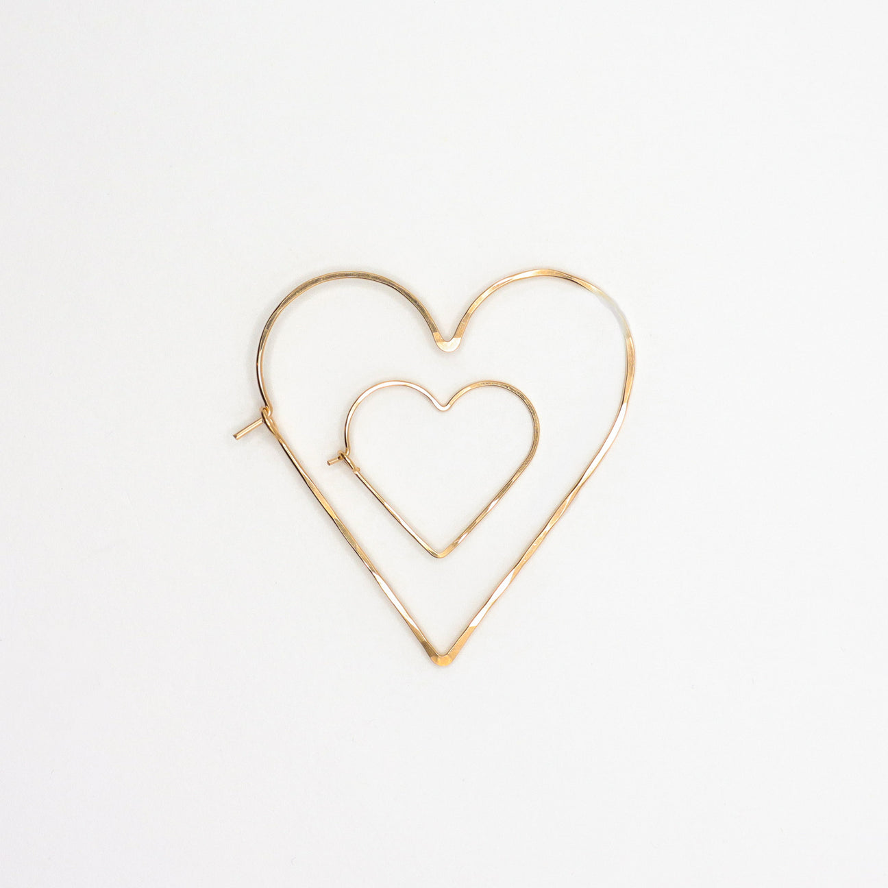 Single (1) Heart Hoop Earring | Handmade Jewelry by Collective Hearts